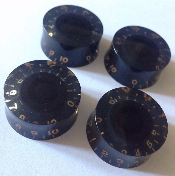 Black speed knobs, Les Style Paul Knobs | Reverb