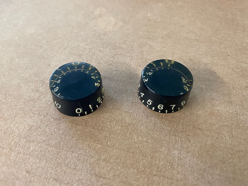Gibson Vintage 1960's Black Barrel Speed Knobs Les | Reverb España
