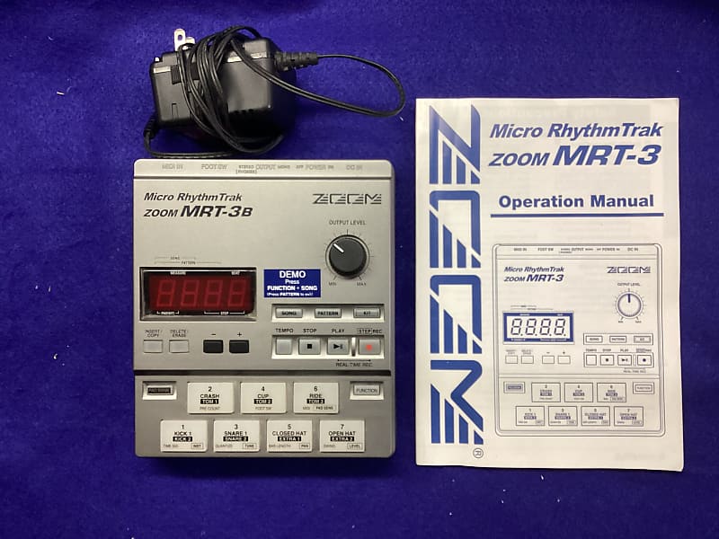 Zoom MRT-3B Micro Rhythm Trak 2000s - Gray with Adapter | Reverb
