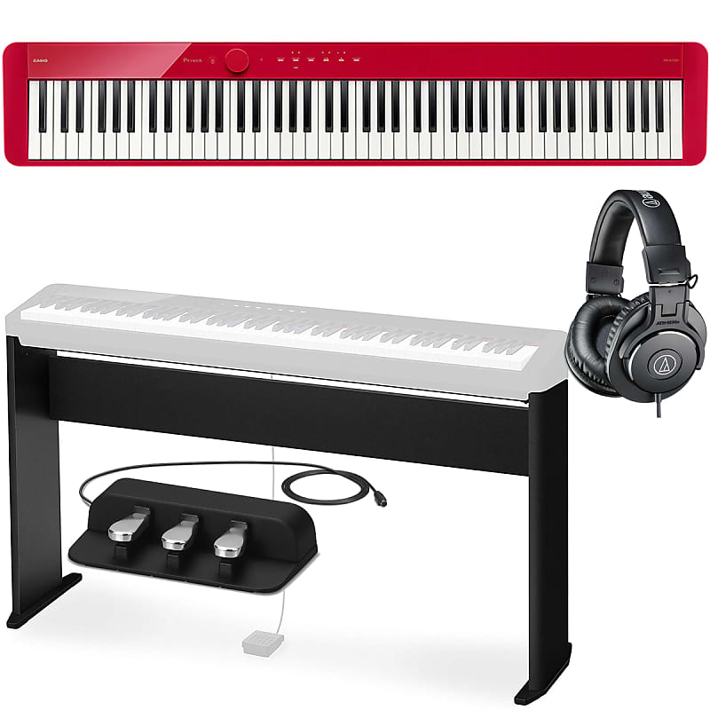 Casio Privia PX-S1100 88-Key Red Digital Piano Keyboard | Reverb