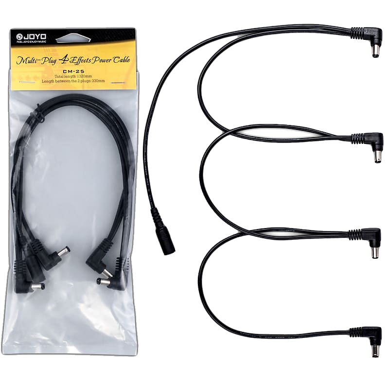 Cm-25 4 Way Daisy Chain Right Angle Jack Cable For Guitar | Reverb