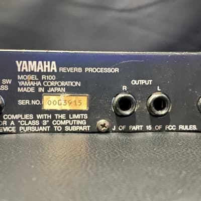Yamaha R100 Reverb Processor Black | Reverb