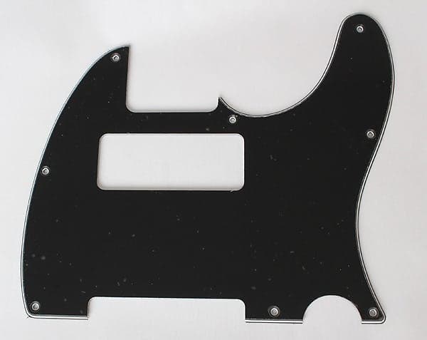 Tele P90 pickup Routing pickguard 3 ply Black | Reverb