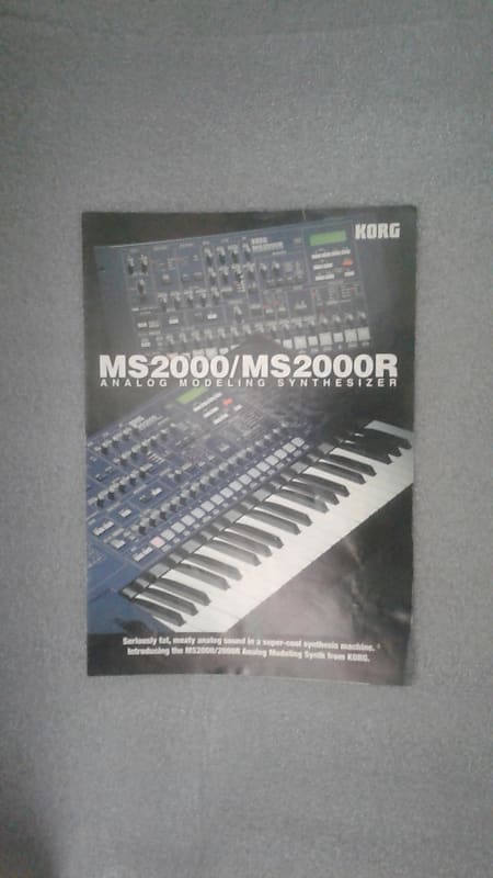 KORG MS2000/MS2000R original product release brochure | Reverb
