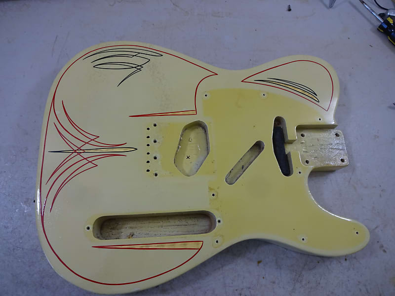 Fender Telecaster 1966 - Pin Stripe Refinish Body 3 1/2 | Reverb