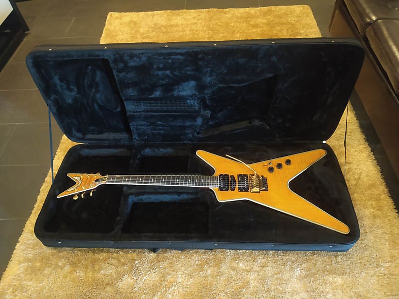 Dean ML Switchblade Floyd Rose HSH Trans Amber Dimebag | Reverb