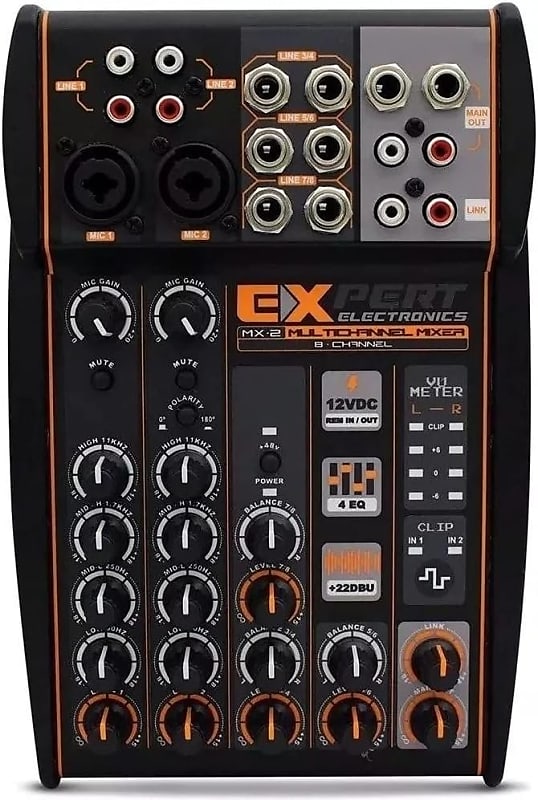 Expert Electronics MX-2-8 Channels - 2 Ways Sound Processor | Reverb