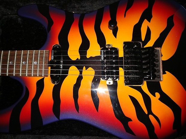 ESP LTD George Lynch Bengal Tiger Purple / With Case. | Reverb