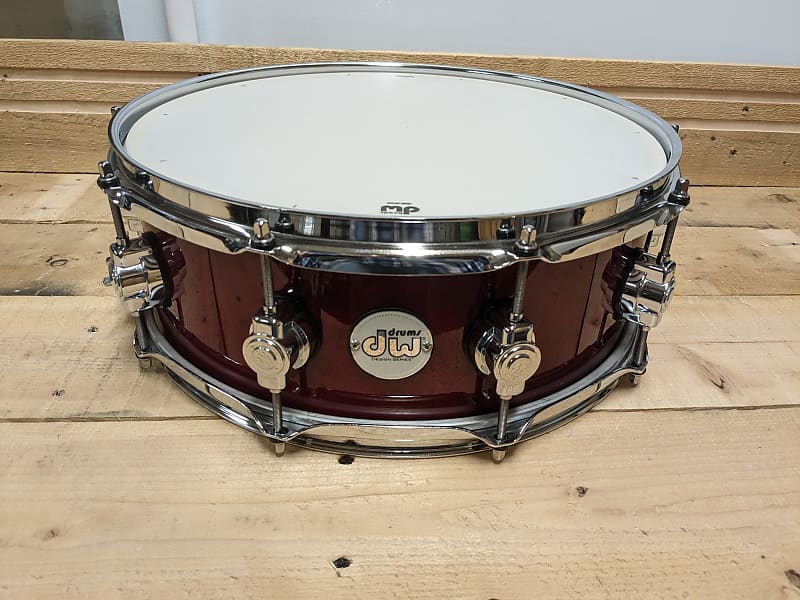 DW Design Series 14x5" Frequent Flyer snare - Red Gloss | Reverb
