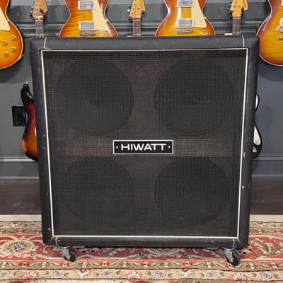1979 HiWatt Custom 100 & 1973 HiWatt 4x12 Cabinet Black Tolex | Reverb