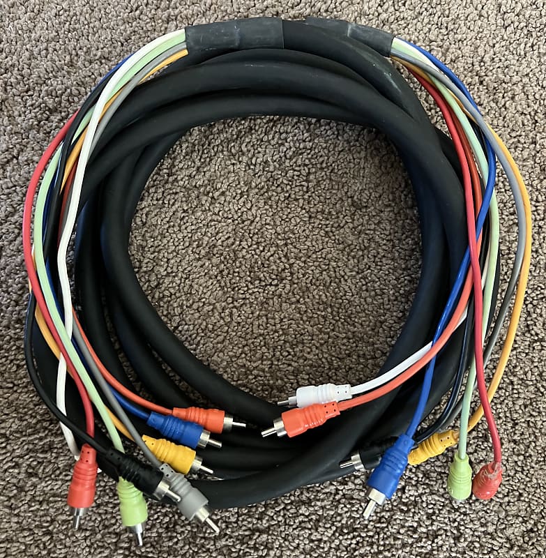 Hosa CRA-802 8-channel RCA to RCA Male Snake - 10 foot | Reverb