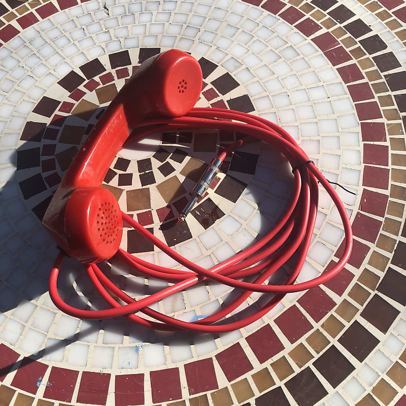 Vintage RED Ukrainian telephone microphone. Watch VIDEO! Mic | Reverb