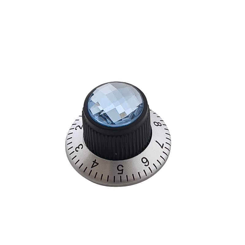 Jewels (Light Blue ) - Custom Guitar Knobs - Aluminum Dial - | Reverb