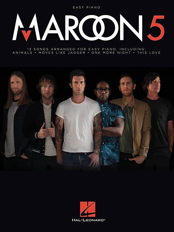 Maroon 5 Easy Piano Sheet Music Book | Reverb