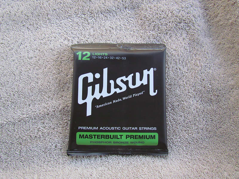 Gibson Masterbuilt Premium Acoustic Guitar Strings Box Of 10 | Reverb
