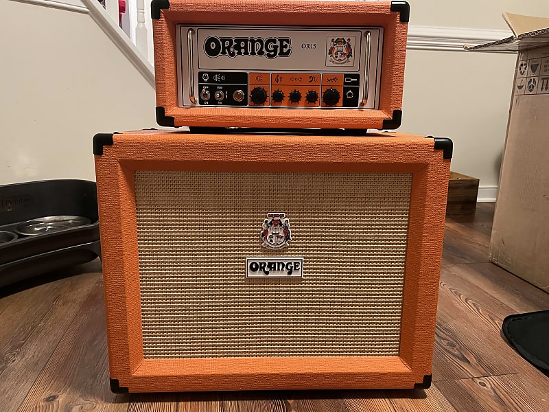 Orange OR15 Half Stack with Matching PPC112 with Green Back | Reverb