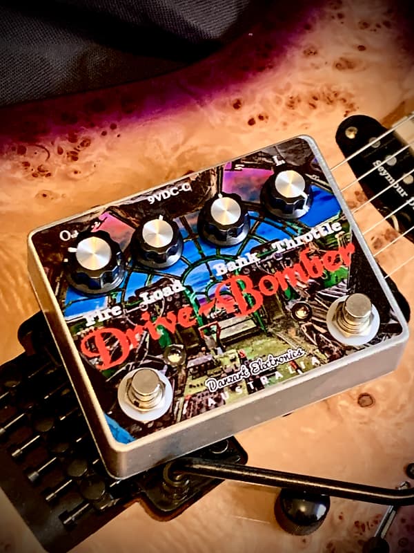 Danzart Electronics Drive Bomber 2023 - Green / Red | Reverb