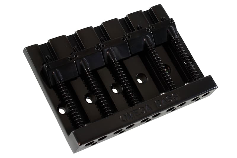 Omega Badass Style 5-String Bass Bridge, 3" - BLACK | Reverb