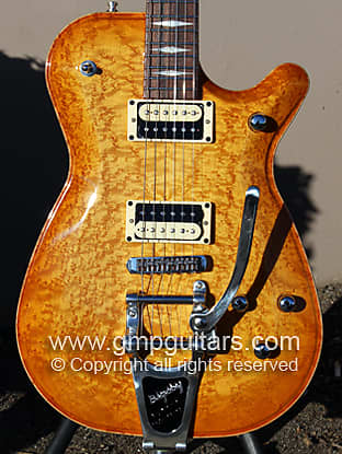 GMP® Guitars Roxie™ Deluxe Birdseye Maple 2013 - Trans Honey | Reverb