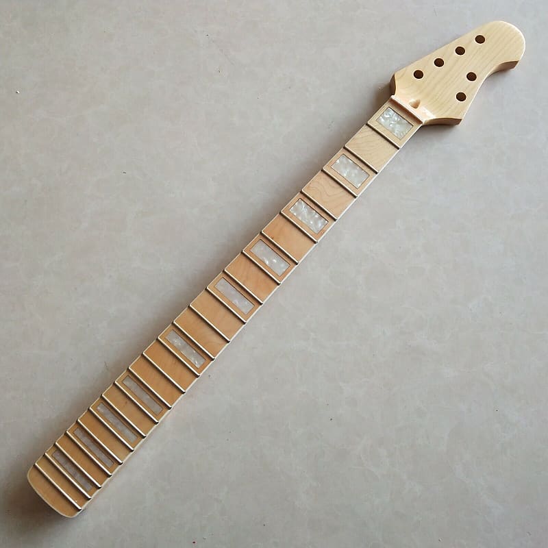 Natural Maple Wood Electric Guitar Neck, Maple Fingerboard | Reverb