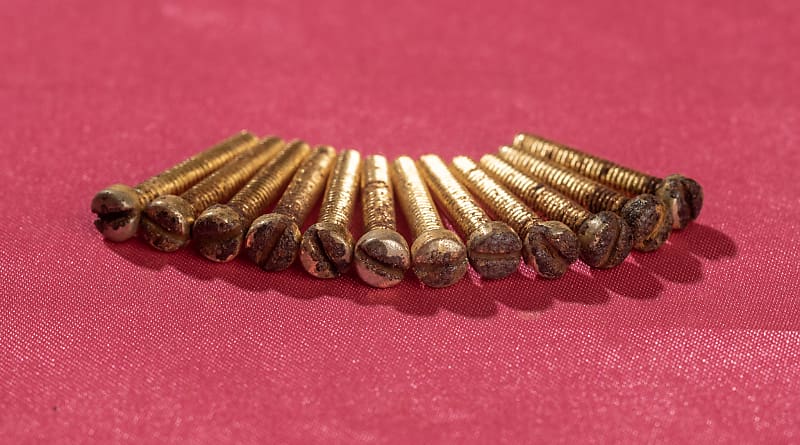 Vintage Spec Custom Heavy Aged PAF Humbucker Pole Pieces x12 | Reverb