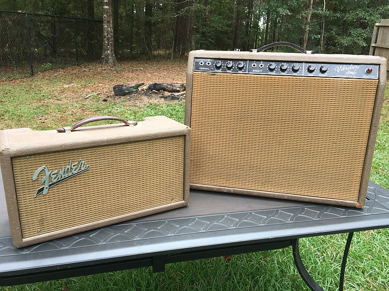 Fender Vibrolux with matching Reverb Unit 1961/62 Brown, | Reverb