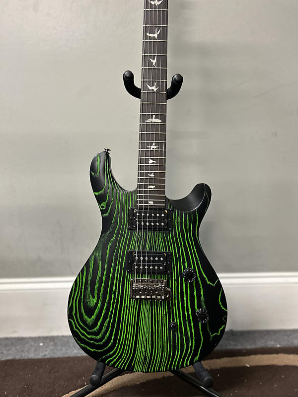 PRS SE Swamp Ash CE 24 Sandblasted 2024 - Sandblasted Green | Reverb