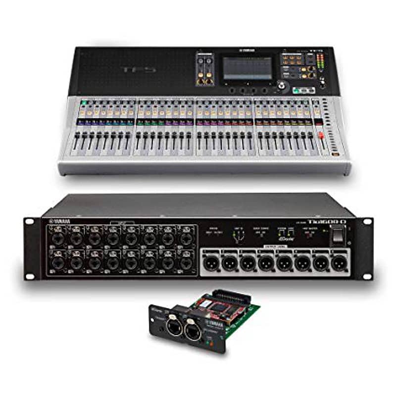 Yamaha TF5 32-Ch Digital Mixer with Tio1608-D Dante Stage Box | Reverb