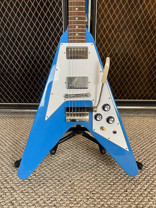 Gibson Flying V 1998 - Bahama Blue | Reverb