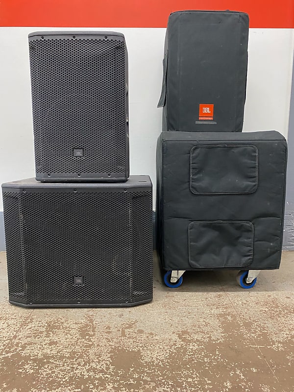 JBL SRX812P and JBL SRX818P Pair with m20 Poles DJ or Band | Reverb
