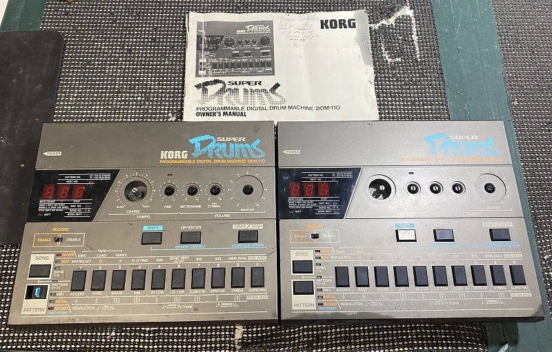 Korg DDM-110 Super Drums - Pair - Non-Functional | Reverb
