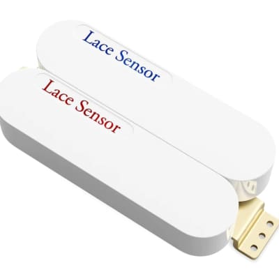 LACE Sensor Dually Humbucker (Red/Blue) - White | Reverb