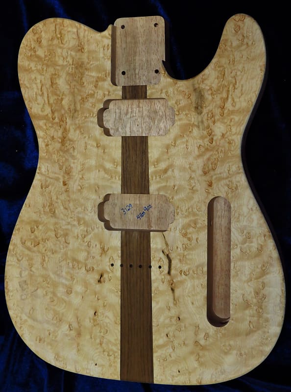 Bird's Eye Maple Top with Walnut strip \ Mahogany Telecaster | Reverb