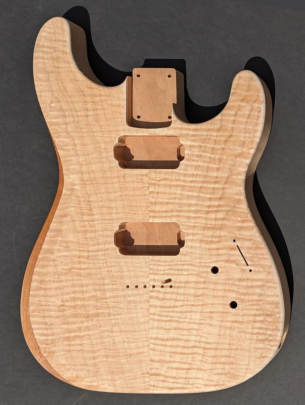 Four Winds USA Hardtail Stratocaster Body HH Flame Maple | Reverb