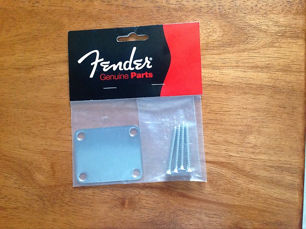 Fender Telecaster Neck Plate new Chrome | Reverb