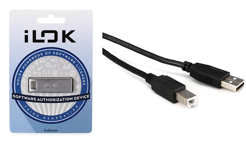 PACE iLok USB-A (3rd Generation) Bundle with Hosa USB-210AB | Reverb
