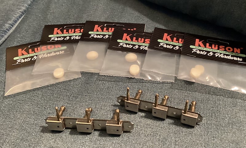 Kluson Deluxe Single Line Tuners - 1950’s Nickel w/ Kluson | Reverb