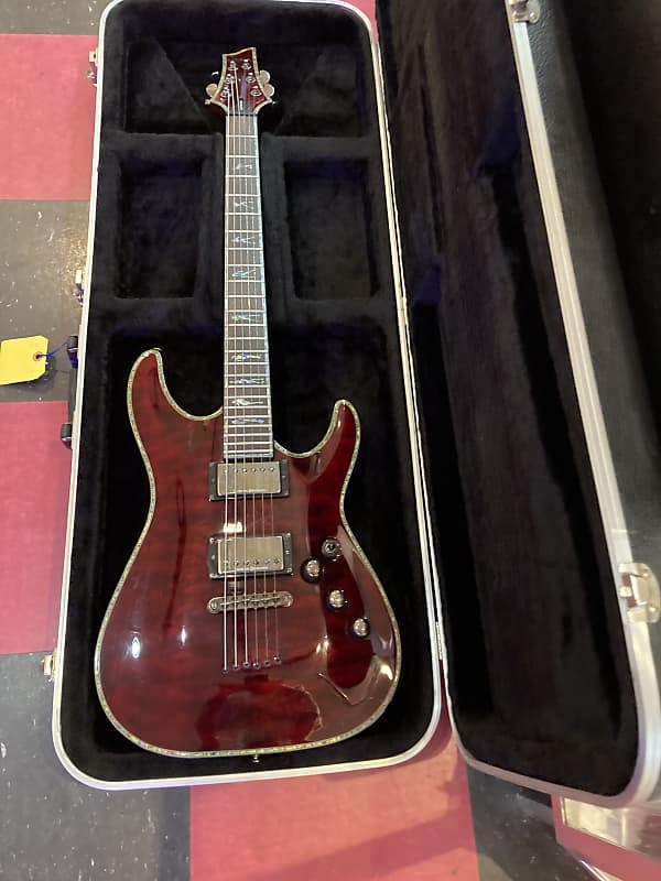 Schecter Custom XXX 2005 Trans-Red with hard case | Reverb