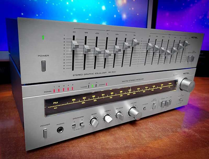 ROTEL RX-500 + RE-500 🌈RaRe🌈 Vintage Stereo Amplifier & | Reverb