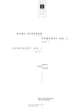 Symphony No 1 Op 7 Full Score Score | Reverb