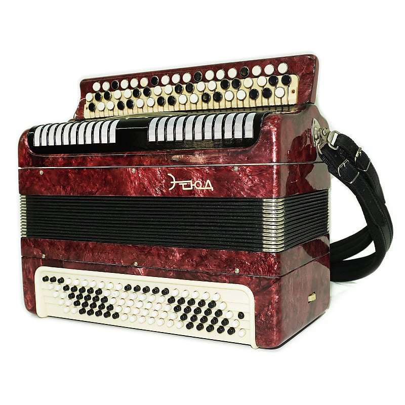 Russian Bayan Etude Tulskiy, 3 Row Button Accordion, made | Reverb UK