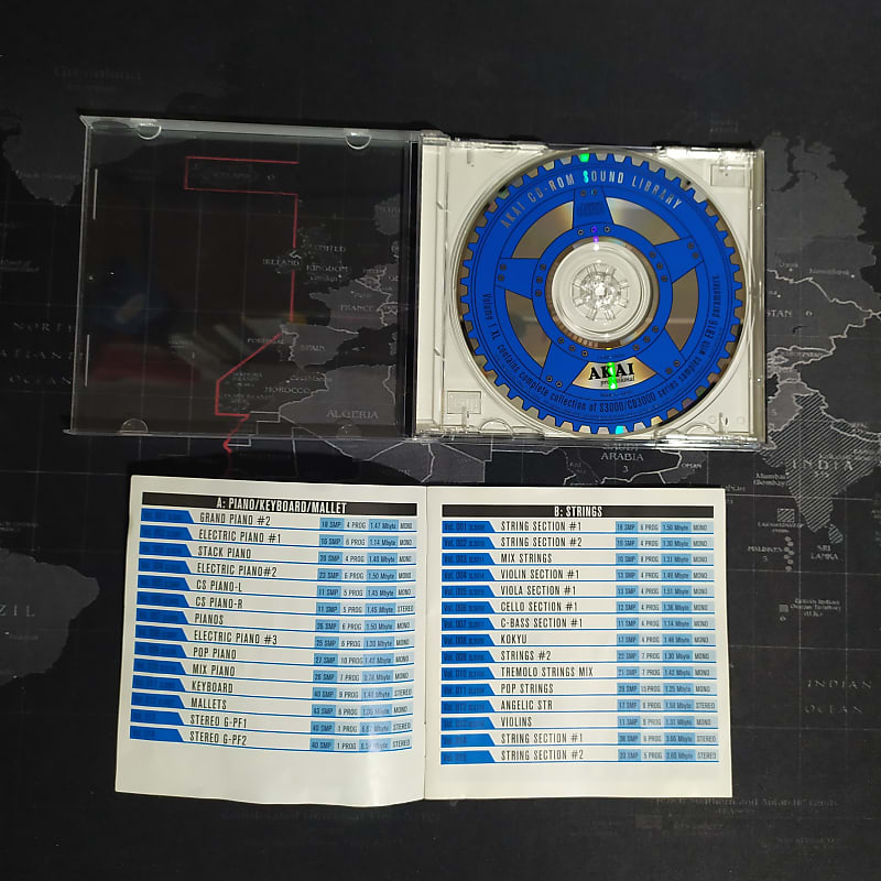 Akai Sound Library Volume 1 XL CD-ROM Akai Sample CD for Akai | Reverb