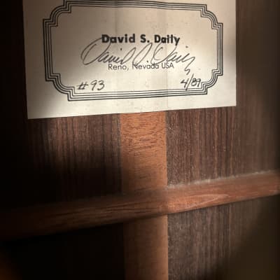 1989 David Daily Classical Guitar #93 | Reverb