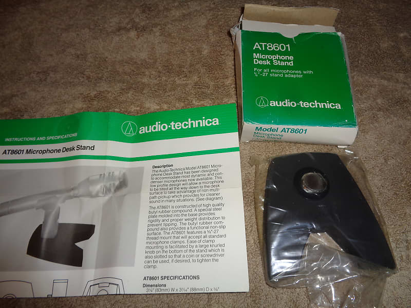 new old stock Audio-Technica AT8601 Microphone Desk Stand | Reverb UK