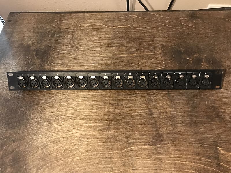 Custom XLR Female Patchbay/Rack Panel in Black | Reverb Canada