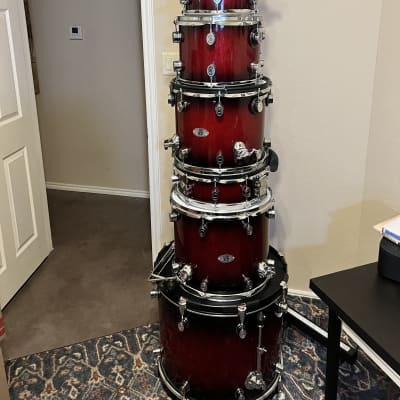 PDP X7 Red Sparkle Fade | Reverb
