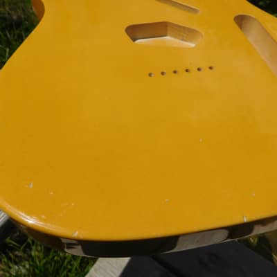 3lbs 10oz BloomDoom Nitro Lacquer Aged Relic Butterscotch | Reverb