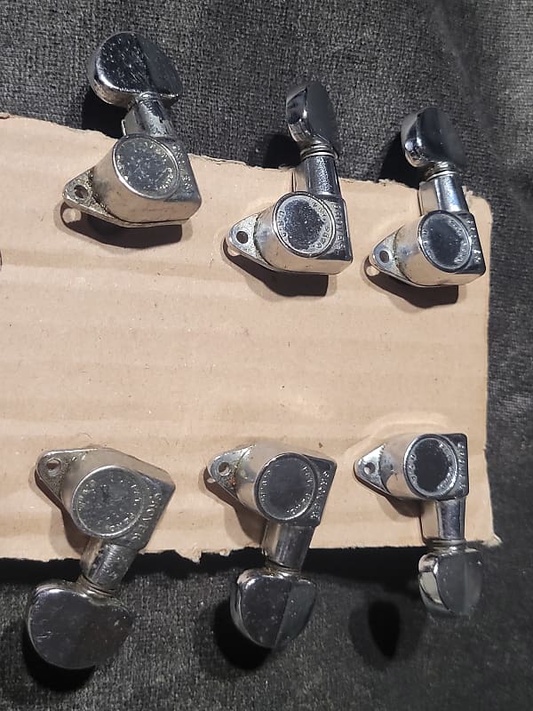 1969 Grover "Pat Pend" Guitar Tuners - Chrome Tuning Keys | Reverb