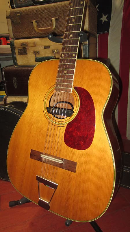 Vintage 1960's Harmony Acoustic 12 String w/ Duncan Performer | Reverb