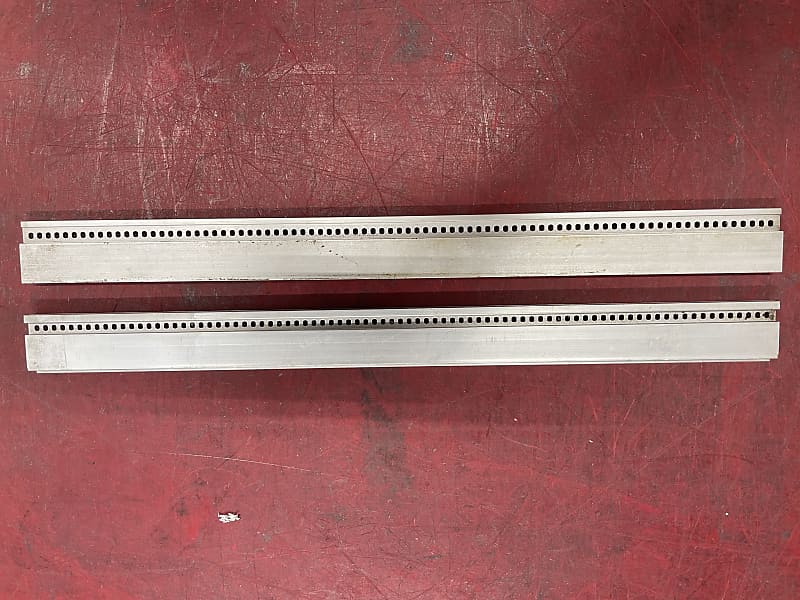 Eurorack Rail 17 inches (85HP) with threaded rail, pair, used | Reverb